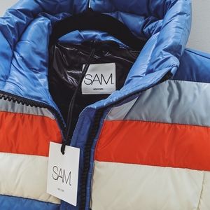 SAM. | Jackets & Coats | Sam Starburst Down Bomber Jacket | Poshmark